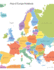 Map of Europe Notebook: Wide Ruled Notebook, 110 Pages, Full-Sized (8.5 ...